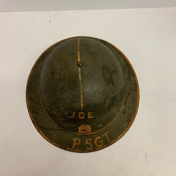 Other | Rare Us Military 192s1940s Platoon Sergeant Metal Brodie Helmet ...